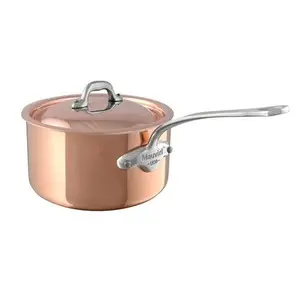 MAUVIEL M'heritage M'150s 1.2 Qt. Saucepan & Lid Cast Stainless Handle - Copper