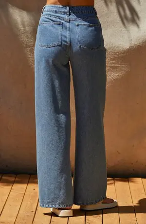 CRESCENT Wide-leg Denim Pants