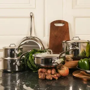 MAUVIEL M'cook 4.8 Quart Stainless Steel Saucepan