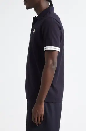 Moncler Tipped Cotton Piqué Polo