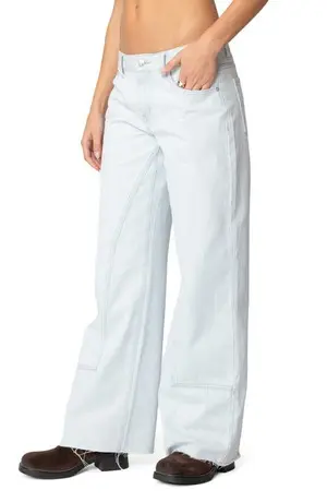 EDIKTED Savanna Low-rise Wide-leg Jeans