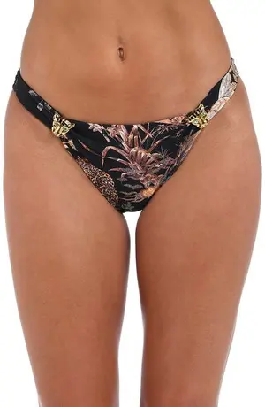 L'Agence Jean Jungle Scoop Bikini Bottom - Black