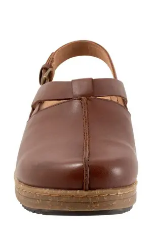 Softwalk Arica Slingback Clog - Brown