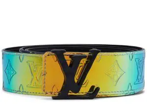 LOUIS VUITTON Shape Reversible Monogram Belt 40mm - Prism/black