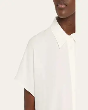 Lafayette 148 New York Silk Georgette Blouse