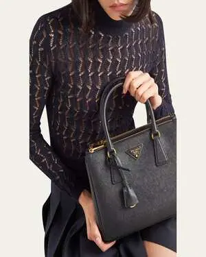 Prada Galleria Medium Top-handle Bag - Nero