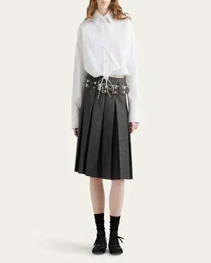 Prada Drawstring Poplin Shirt - Bianco