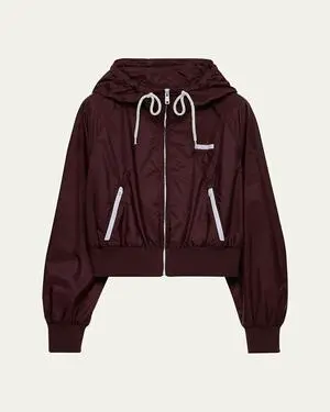 Prada Hooded Zip-up Jacket