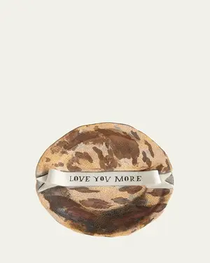 L'Objet X Ruan Hoffmann Love You More Plate - Gold