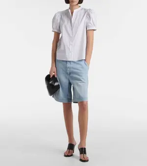 FRAME The Trouser Denim Bermuda Shorts