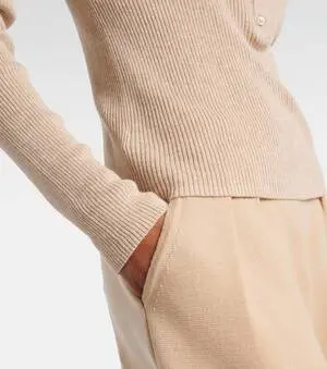 Staud Macaw Cotton And Cashmere Henley Shirt