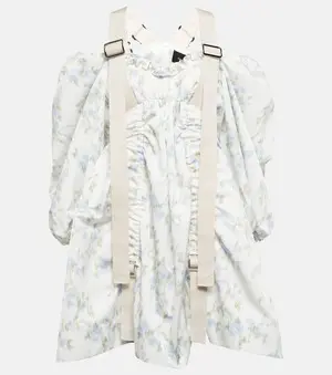 Simone Rocha Puff-sleeve Minidress - Multicoloured