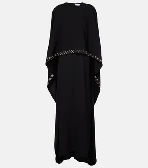 Stella McCartney Embellished Caped Maxi Dress