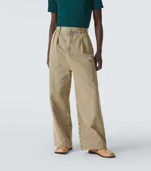 Loewe Pleated Wide-leg Jeans