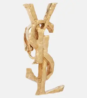 Saint Laurent Cassandre Clip-on Single Earring - Gold
