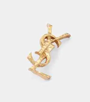 Saint Laurent Cassandre Clip-on Single Earring - Gold
