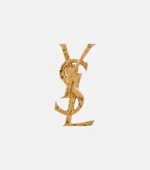 Saint Laurent Cassandre Clip-on Single Earring - Gold