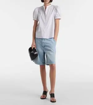 FRAME The Trouser Denim Bermuda Shorts