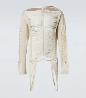 Rick Owens Distressed Wool Sweater