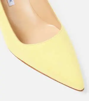 Manolo Blahnik Bb 70 Suede Pumps