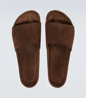 TOM FORD Harris Suede Slides - Brown