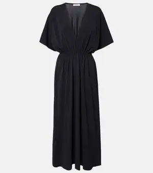 ERES Adele Gathered Jersey Maxi Dress - Black