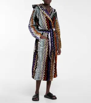 Missoni Giacomo Cotton Bathrobe - Multicoloured