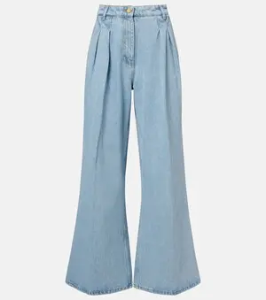 Nina Ricci High-rise Wide-leg Jeans - Blue