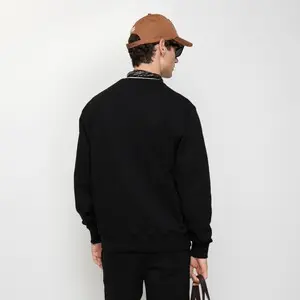 Burberry Logo Cotton Sweatshirt - Black