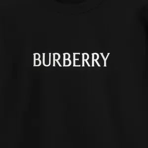 Burberry Logo Cotton Sweatshirt - Black