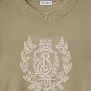 Burberry B Crest Wool Sweater