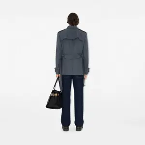 Burberry Short Gabardine Trench Coat