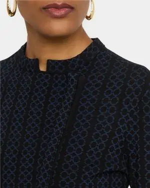Emporio Armani Geometric Knit Jersey Jacket - Black