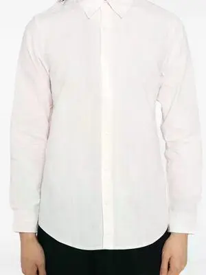 AGNES B. Dinosaur-embroidered Striped Shirt