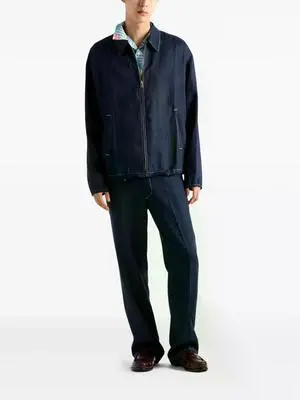 Prada Cotton Blouson Jacket - Blue