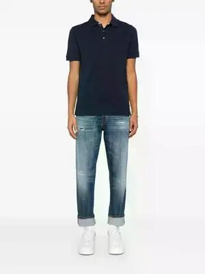 FAY Piqué Polo Shirt - Blue
