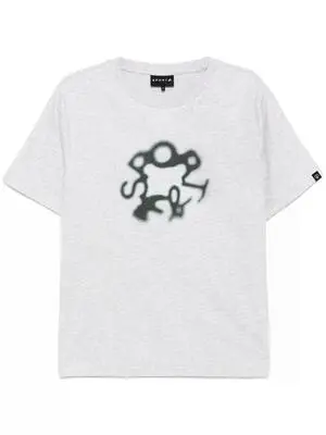 AGNES B. Faded Circle T-shirt - Grey