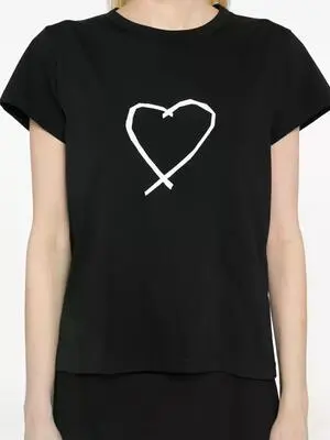 AGNES B. Graphic-print T-shirt - Black