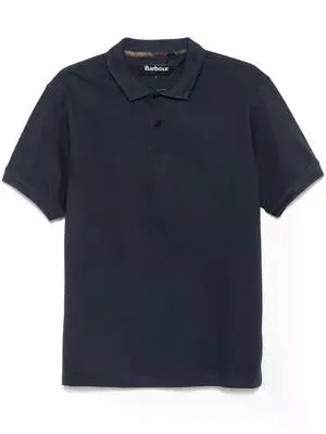 Barbour Tartan Piqué Polo Shirt - Blue