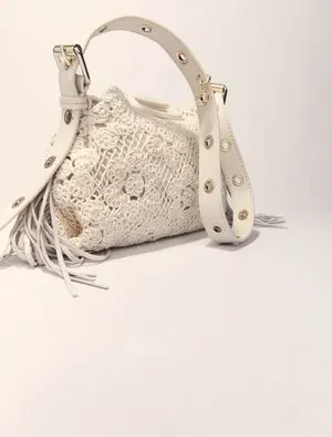 Maje Mini M Crochet Bag