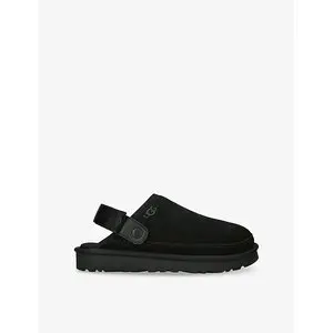 UGG Goldencoast Ii Branded Suede Clogs - Black
