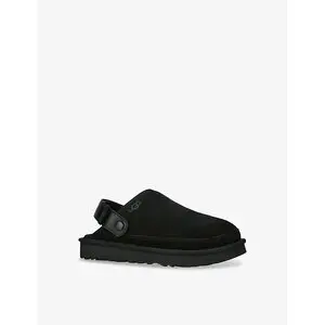 UGG Goldencoast Ii Branded Suede Clogs - Black