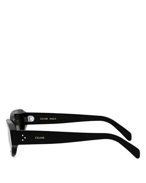 Celine 3 Dots Geometric Sunglasses, 54mm - Black/smoke