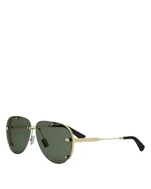 Dior Neodior A1u Pilot Sunglasses - Nickel/ Green