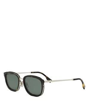Fendi Travel Oval Metal Sunglasses - Havana/rovieux