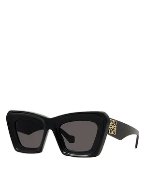 Loewe Anagram Cat Eye Sunglasses, 52mm - Black