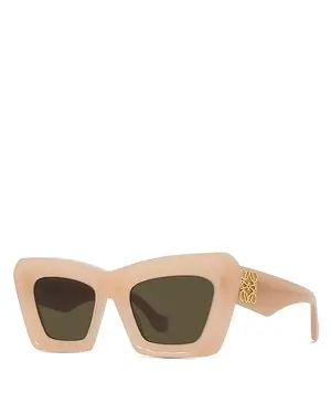Loewe Anagram Cat Eye Sunglasses, 52mm - Pink/brown Mirrored