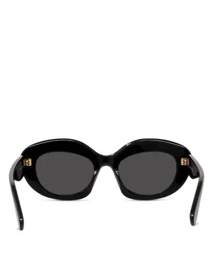 Loewe Curvy Cat Eye Sunglasses - Black/smoke