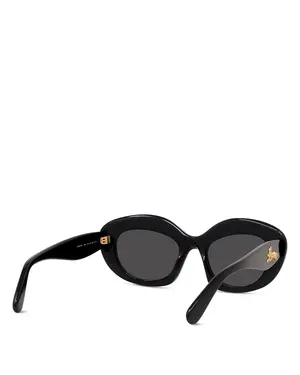 Loewe Curvy Cat Eye Sunglasses - Black/smoke