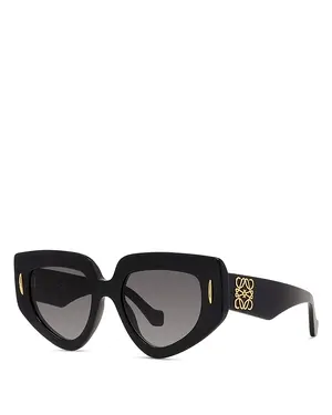 Loewe Anagram Geometric Sunglasses - Black/smoke Gradient